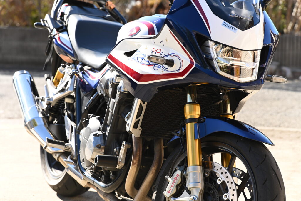 CB1300SF/SB SPモデル 5㎝のローダウンが完成 - セイクレッドグランド【SACRED GROUND】